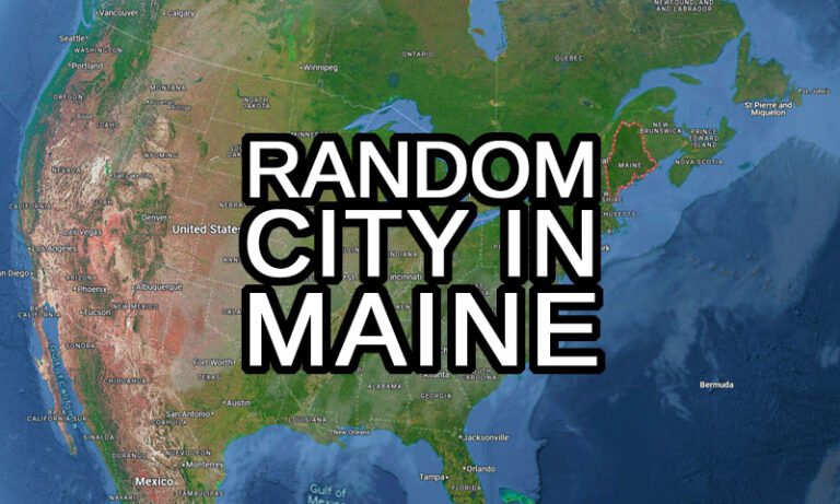 Random City in Maine (Random Town Generator)